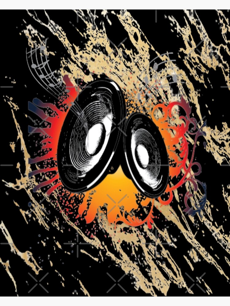 "music logo" Poster for Sale by mahmoudcrb | Redbubble