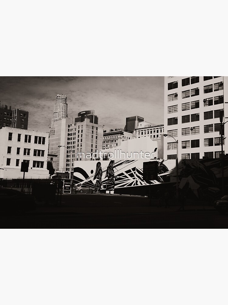 "Downtown LA Sign" Sticker for Sale by madtrollhunter | Redbubble