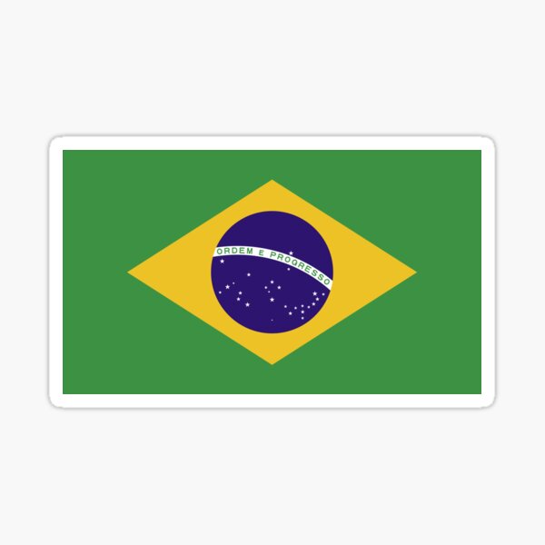 "Flag of Brazil" Sticker for Sale by stgtees | Redbubble