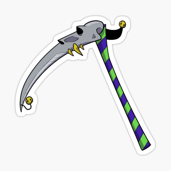 "Jevil's Devilsknife Scythe Axe" Sticker for Sale by SnowysSnop | Redbubble