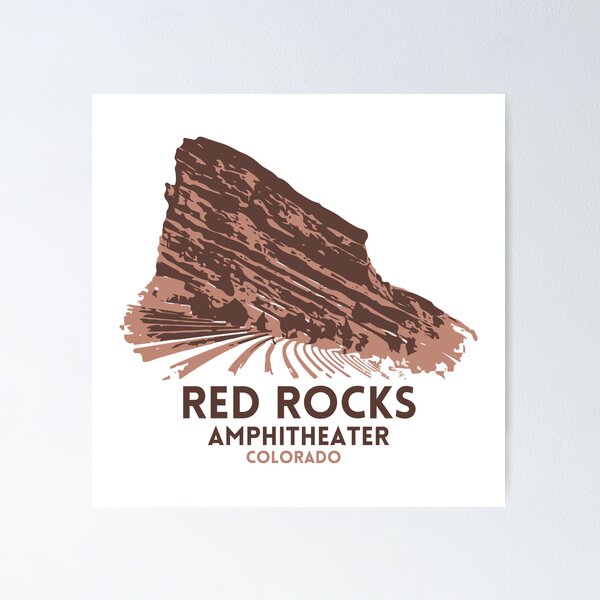 "Red Rocks" Poster for Sale by Paytonnsmithh | Redbubble