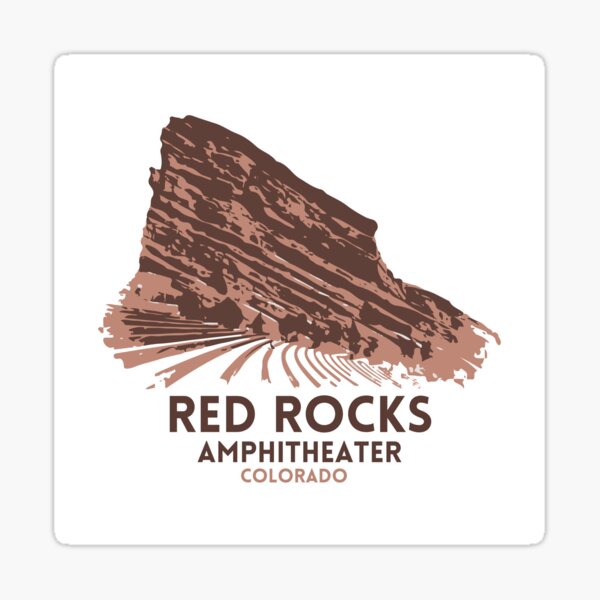 "Red Rocks" Sticker for Sale by Paytonnsmithh | Redbubble