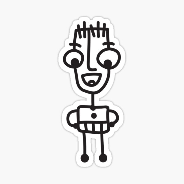 "lil' guy " Sticker for Sale by TheCherubMakery | Redbubble