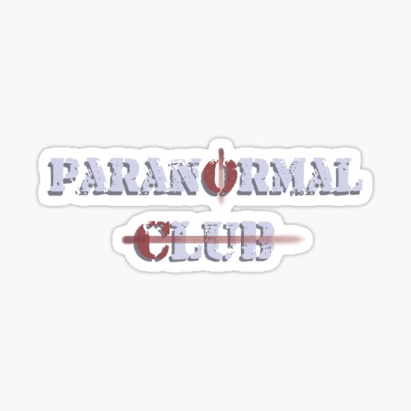 "paranormal club logo" Sticker for Sale by Sayzuki | Redbubble