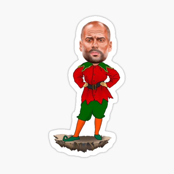 "Santa Pep Football Coach" Sticker for Sale by socozora | Redbubble