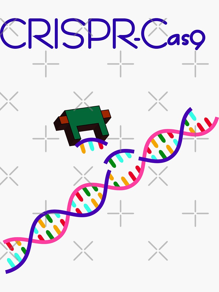 "Crispr cas9 gene editing" Sticker for Sale by Red-Demand | Redbubble
