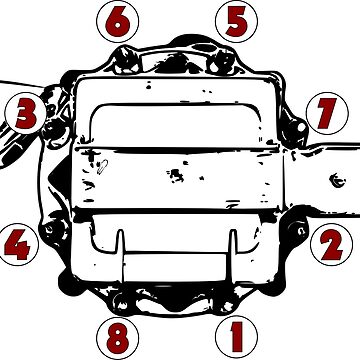 "Small Block Chevy Firing Order" Sticker for Sale by kennedywesley ...