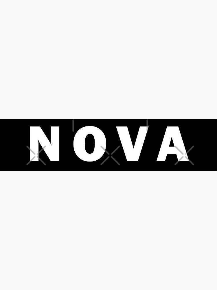 "Nova name" Sticker for Sale by gmstockstudio | Redbubble