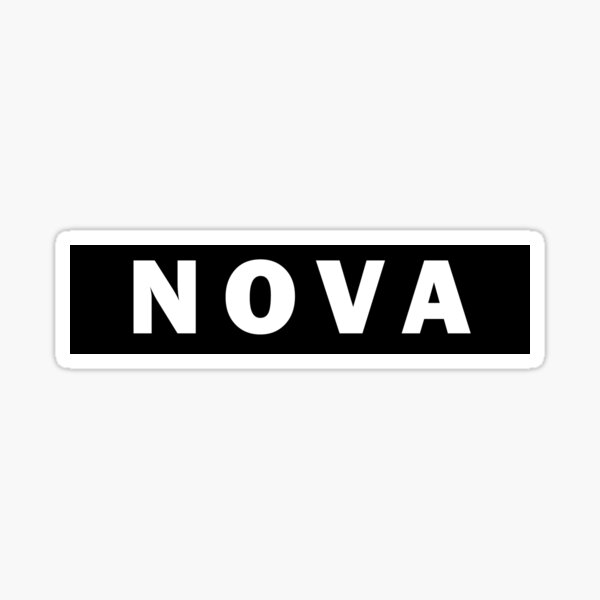 "Nova name" Sticker for Sale by gmstockstudio | Redbubble