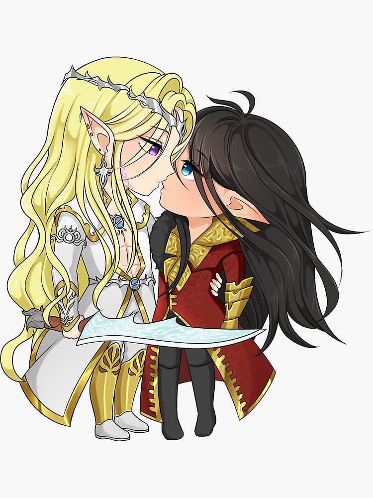 "Tristan X Corrik Dragon's Blood Merch" Sticker for Sale by Miss-Mock ...