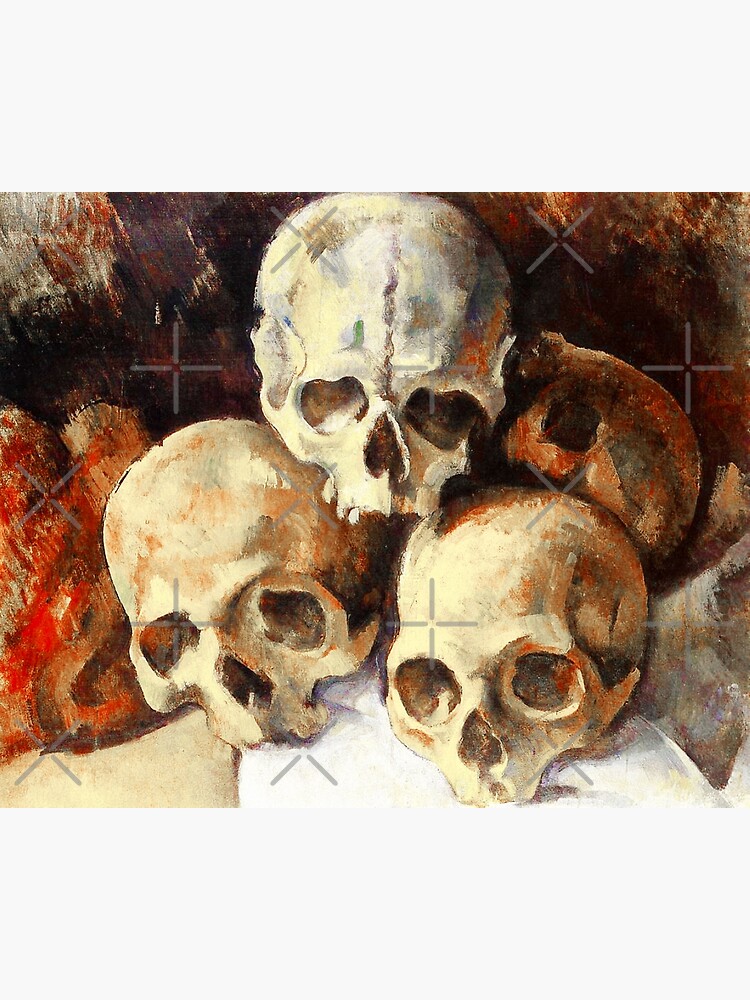 HD PAUL CEZANNE - Pyramid of Skulls Premium Matte Vertical Poster sold ...