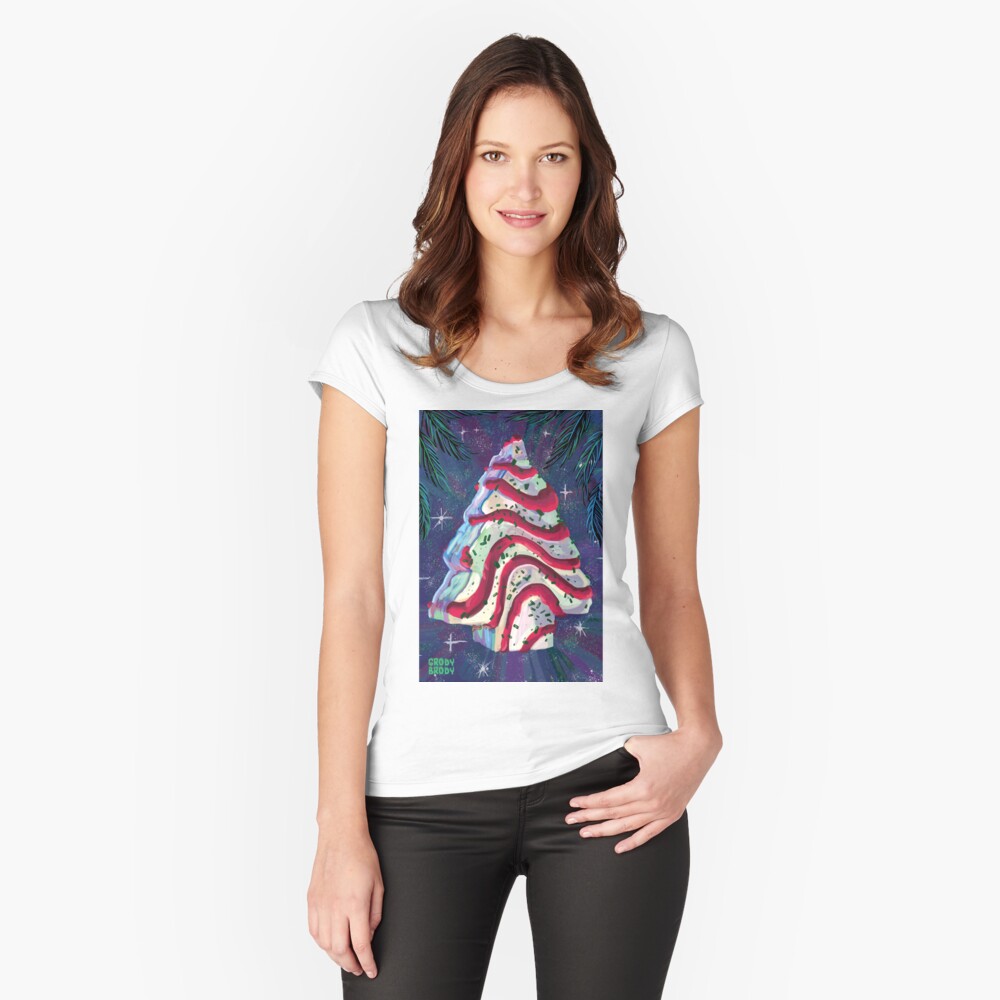 "Christmas Tree Cake Painting" Art Print for Sale by Grody Brody ...