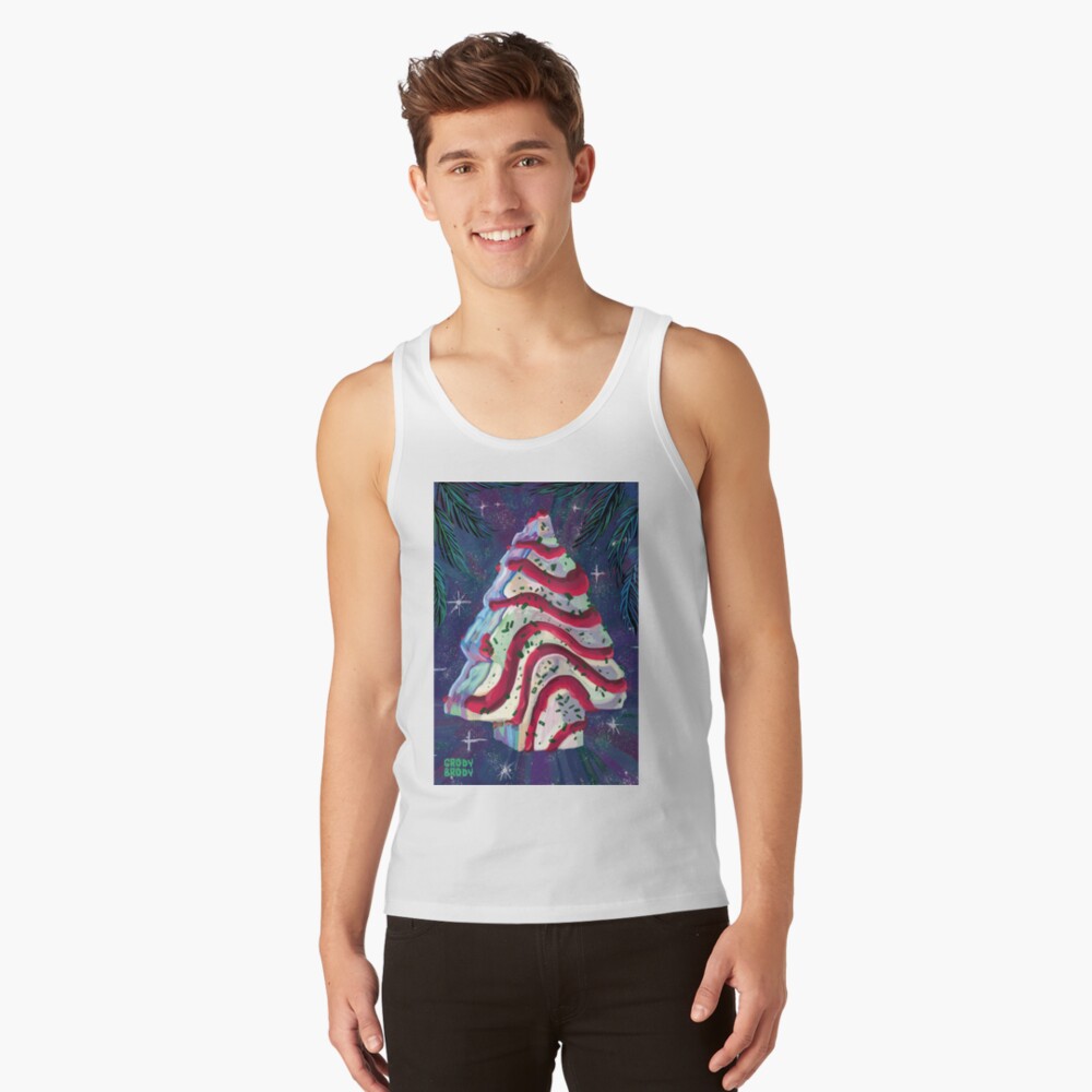 "Christmas Tree Cake Painting" Art Print for Sale by Grody Brody ...