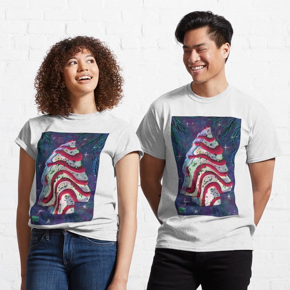 "Christmas Tree Cake Painting" Art Print for Sale by Grody Brody ...