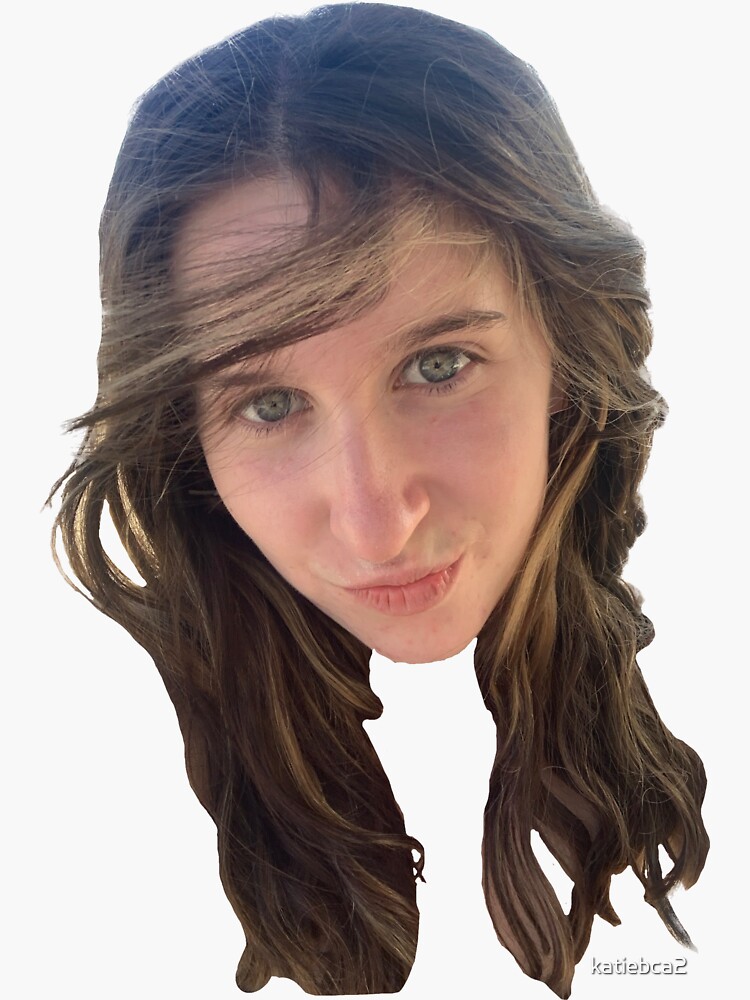 "Girl Cutout Face Cute" Sticker for Sale by katiebca2 | Redbubble