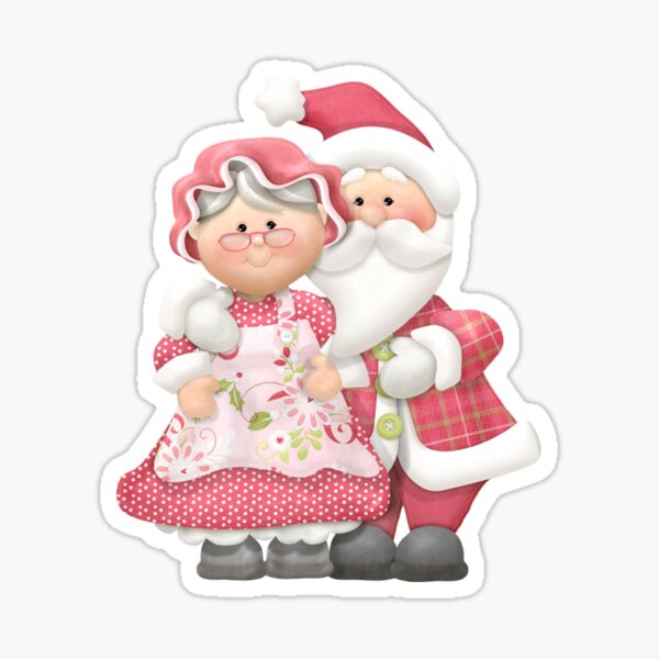 "Mrs Claus Christmas Retro Vintage Santa Claus" Sticker for Sale by Uvi ...