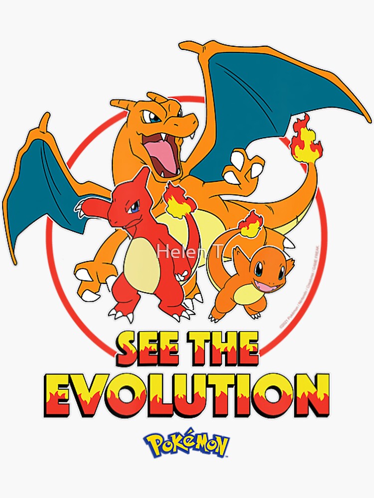 "Pokémon Charmander See The Evolution" Sticker for Sale by ...