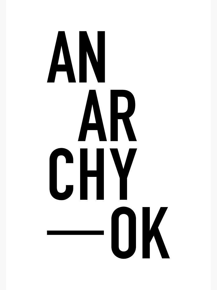 "Anarchy, OK" Greeting Card for Sale by ayarti | Redbubble