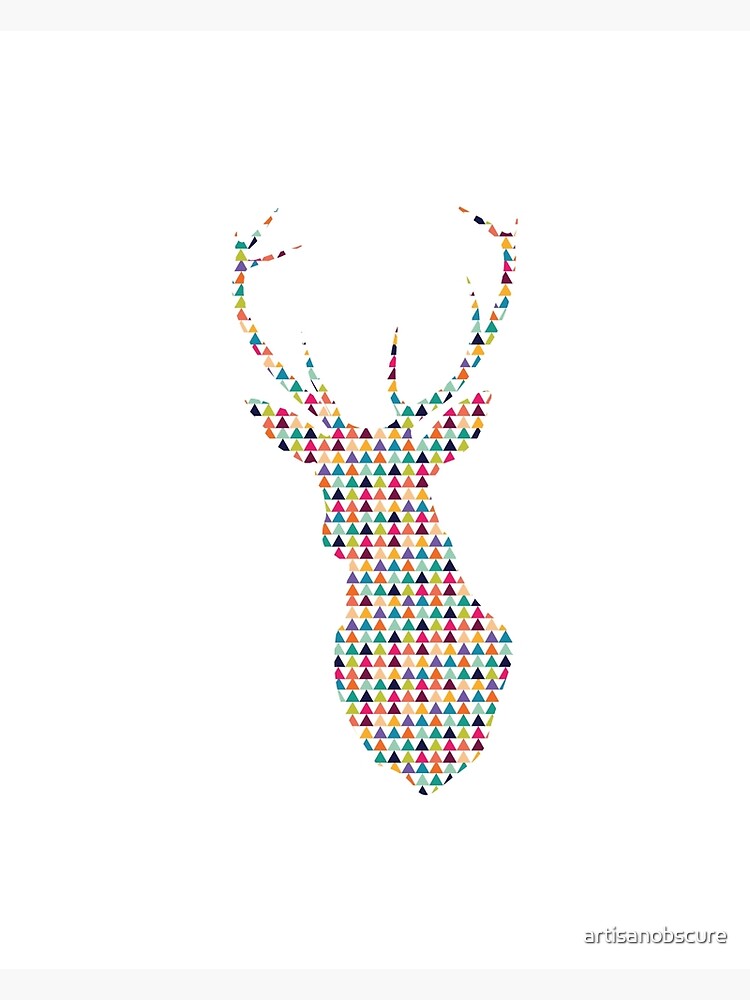 "Geometric Graphic Stag Print" Art Print for Sale by artisanobscure ...