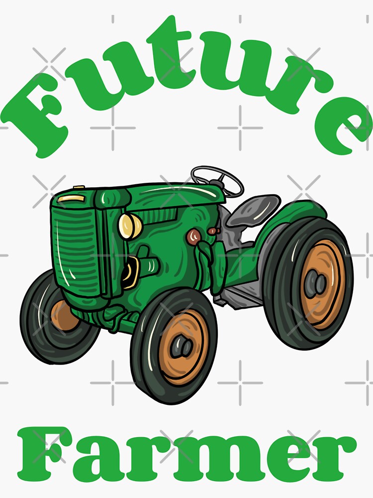 "Future Farmer Feeds USA" Sticker for Sale by THEBARNCATSFARM | Redbubble