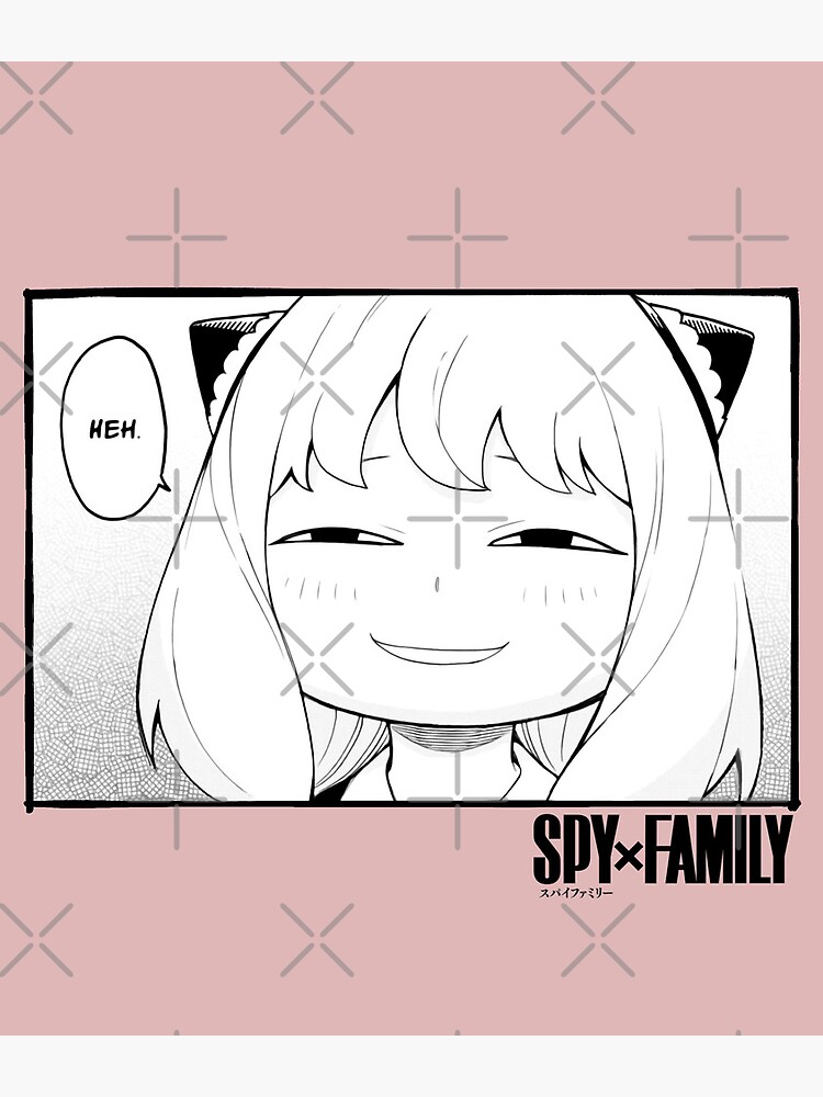 " Anya Forger Spy x Family Heh Smug Face manga" Art Print for Sale by ...