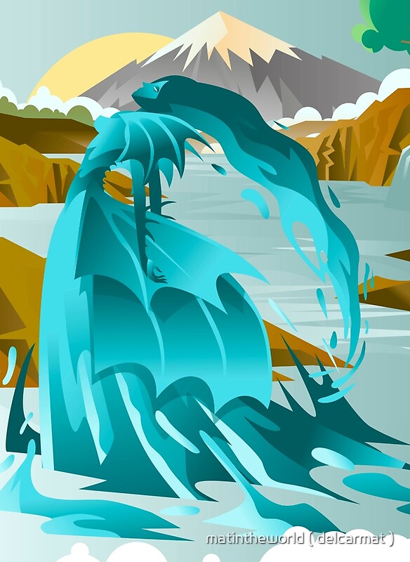 "water elemental fantasy creature" by matintheworld | Redbubble