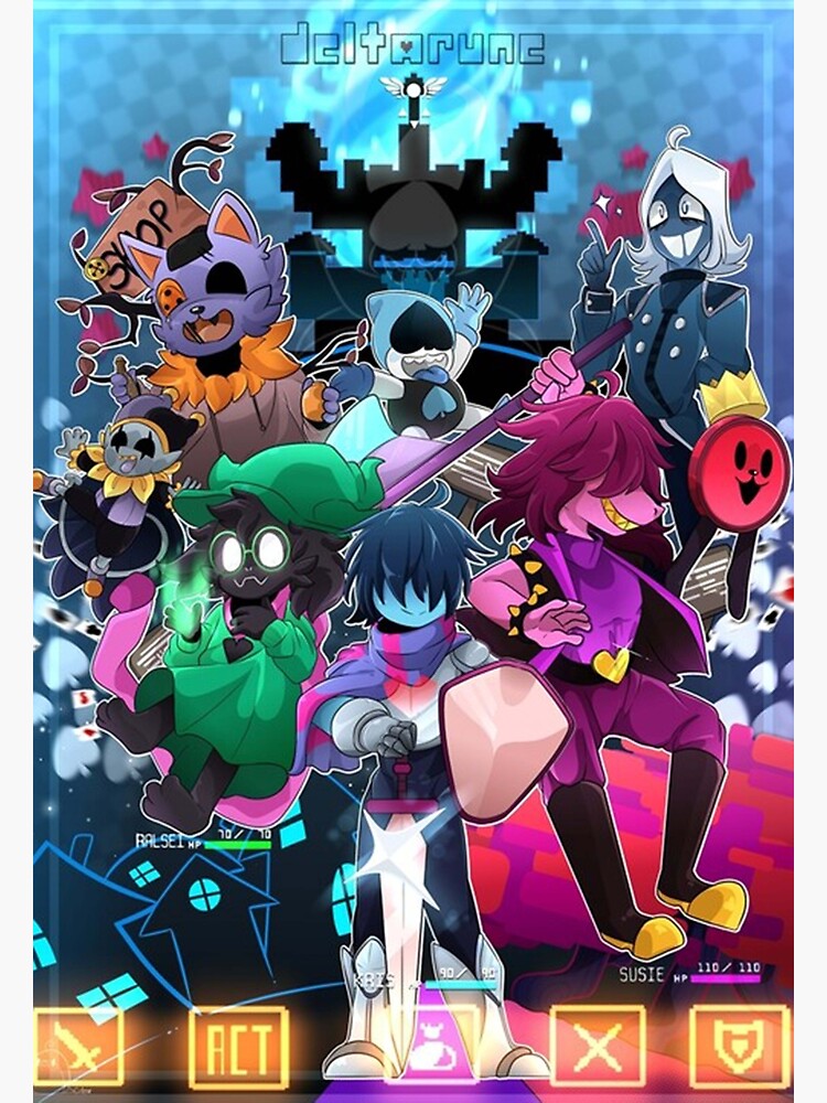Deltarune Poster Poster For Sale By Beckjeffreyz Redbubble