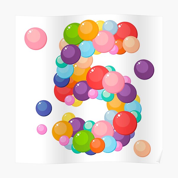"Unique number 5" Poster for Sale by ReduceInsign | Redbubble