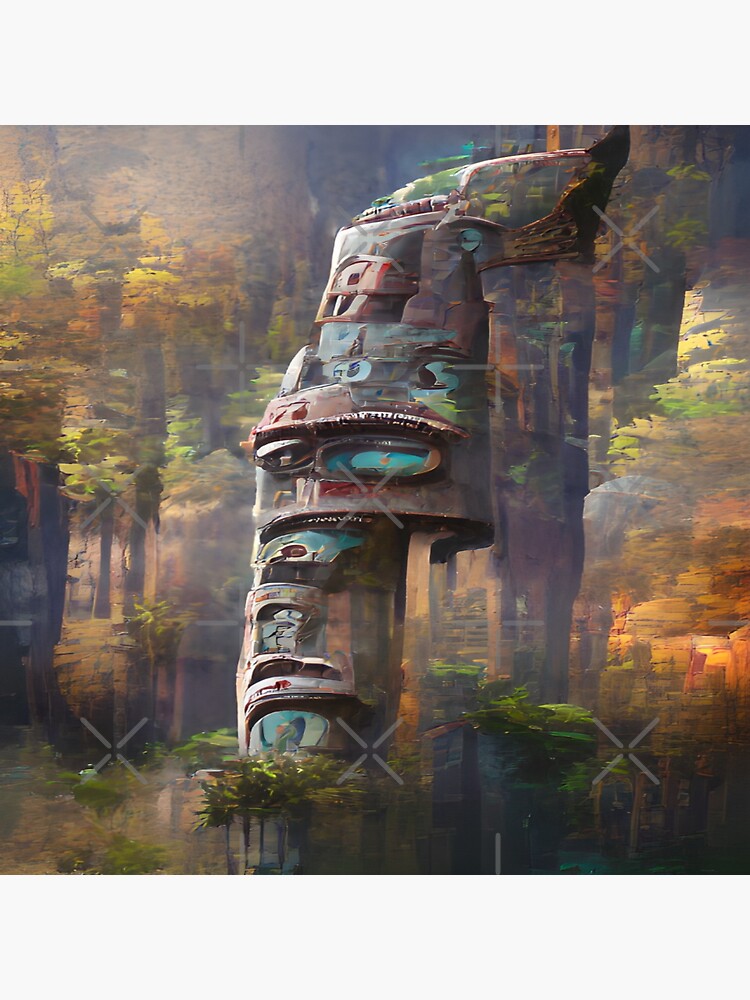 "Totem" Sticker for Sale by ZvezdanArt | Redbubble