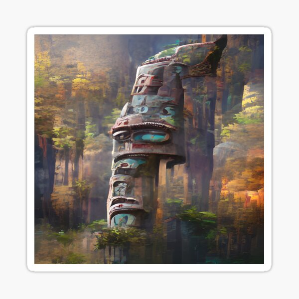 "Totem" Sticker for Sale by ZvezdanArt | Redbubble