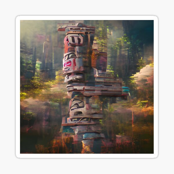 "Totem" Sticker for Sale by ZvezdanArt | Redbubble