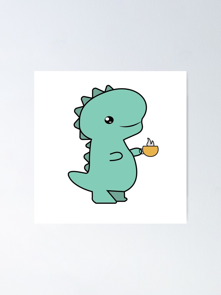 "Tea Rex Tea Funny Meme" Poster for Sale by arwaIB | Redbubble