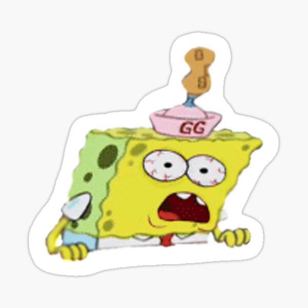 "Spongebob Squarepants sticker" Sticker for Sale by Fauxilliary | Redbubble