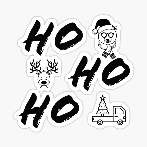 "HO Ho ho" Sticker for Sale by QUOT-s | Redbubble
