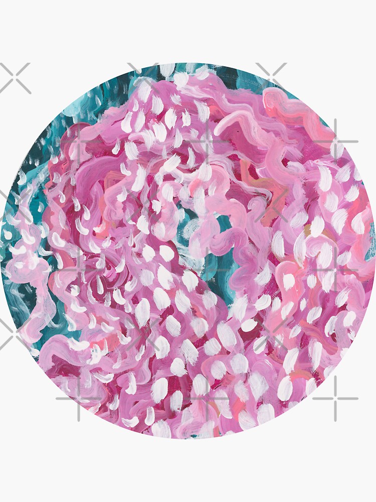 "Jade and Sakura (circle)" Sticker for Sale by FJBourne | Redbubble