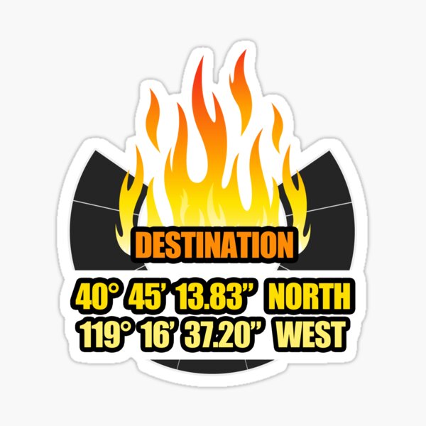 "Destination Burning Man" Sticker for Sale by Tatzki-Design | Redbubble
