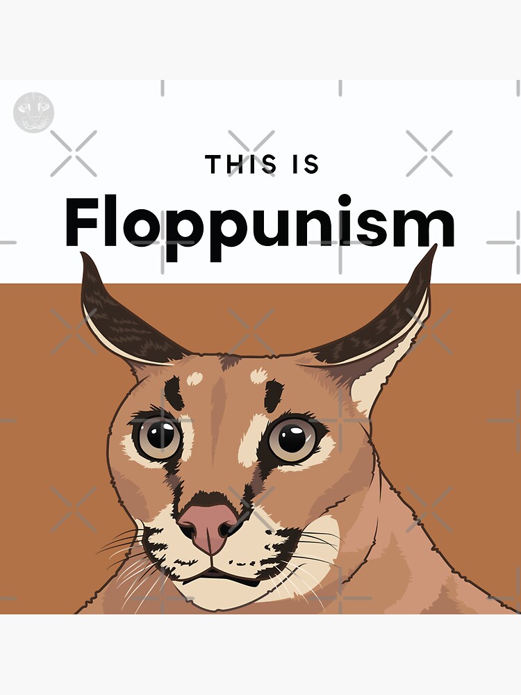 "Floppunism Floppa" Sticker for Sale by Rzera- | Redbubble