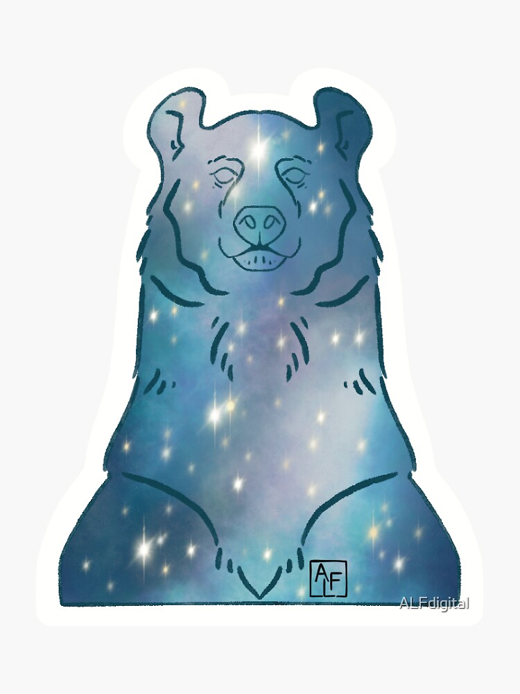 "Star Bear" Sticker for Sale by ALFdigital | Redbubble