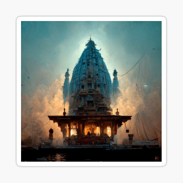 "Temple" Sticker for Sale by AI-Collections | Redbubble