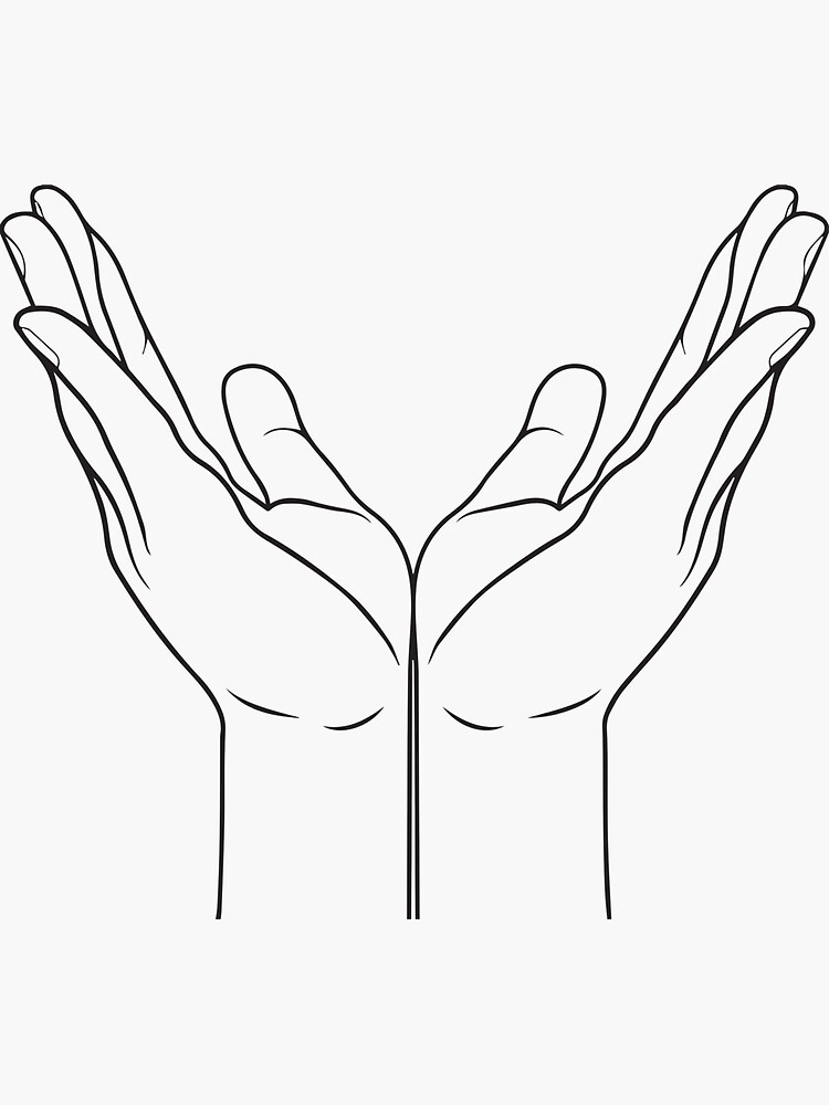 "Hands up " Sticker for Sale by goldenlolly1 | Redbubble