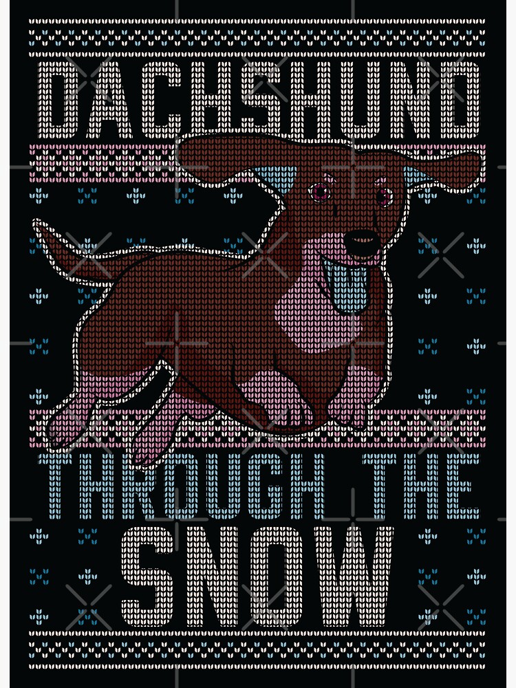 "Dachshund Through The Snow | Dachshund | Animals | Funny Christmas ...