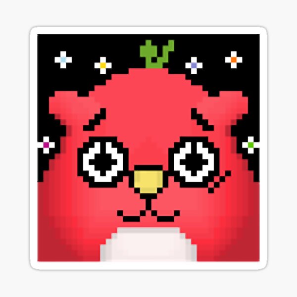 "8-bit Red Drummer Cat" Sticker for Sale by happystyling | Redbubble