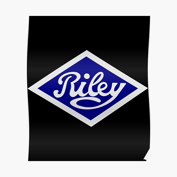 "Classic Car Logos Riley Classic" Poster for Sale by ToddWFrady | Redbubble
