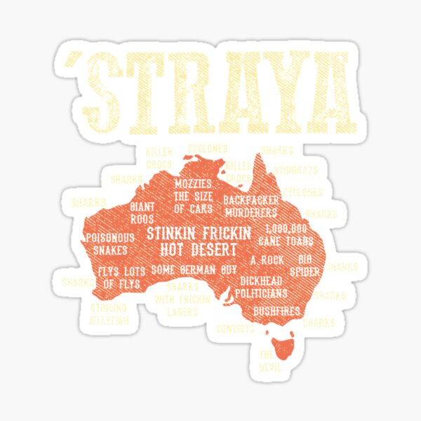 "Vintage Aussie Day Straya Australia Map G_x27_day Mate Outback ...