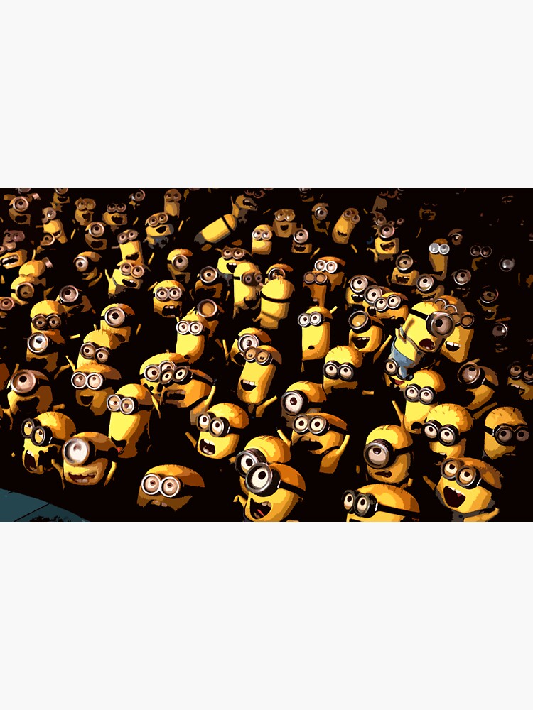 "MINIONS DESPICABLE ME MIB" Sticker for Sale by macanhujan6359 | Redbubble