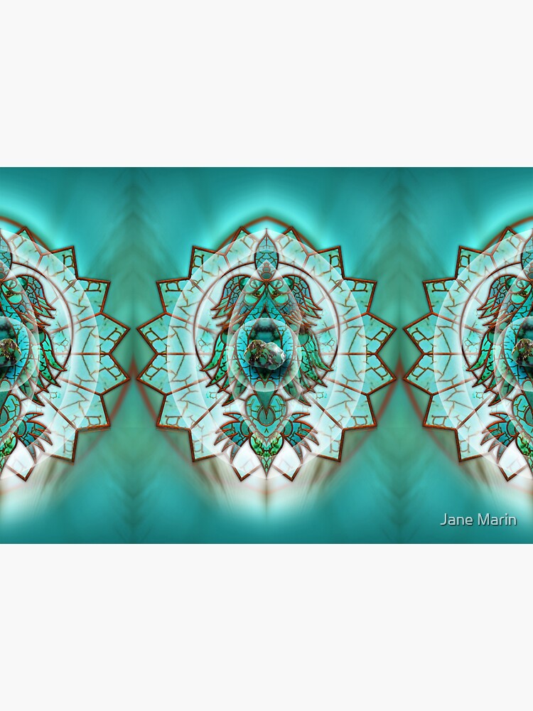 "Archangel Gabriel Crystal Mandala" Sticker for Sale by JaanemanArt ...