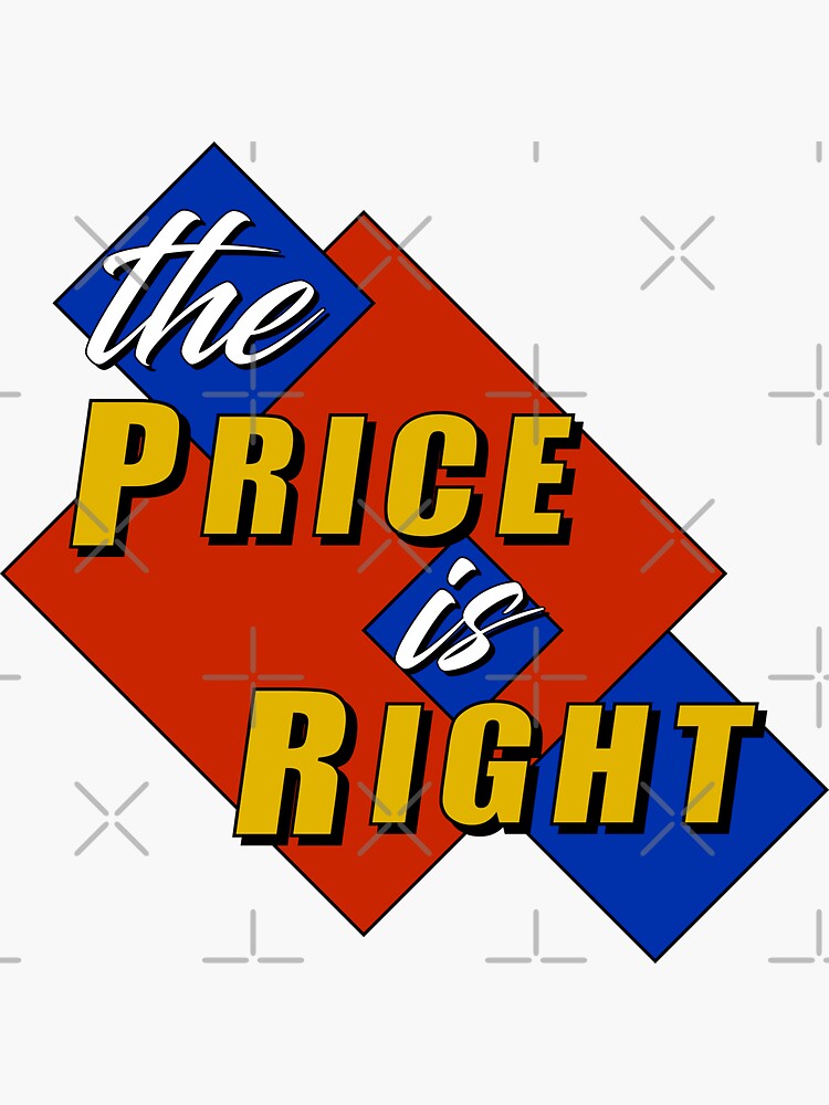 "The Price is right" Sticker for Sale by onelegiondesign | Redbubble