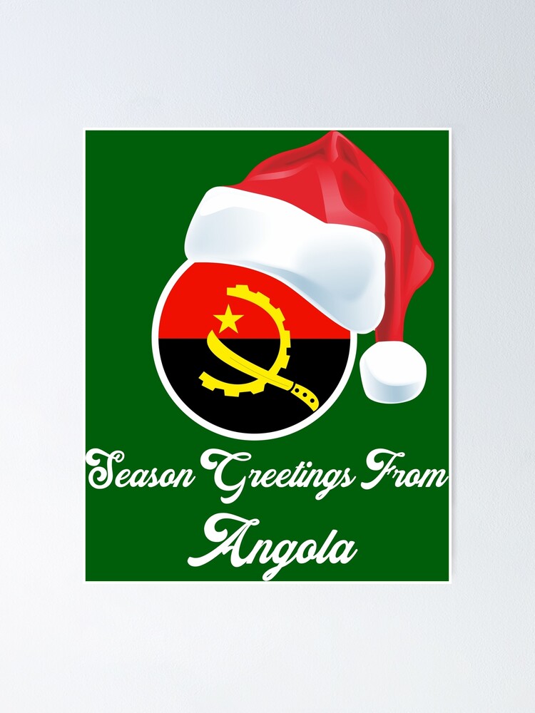 " Season Greetings from Angola" Poster for Sale by frexxx | Redbubble