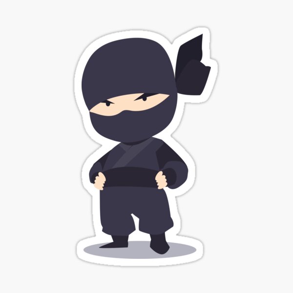 "Japanese Ninja" Sticker for Sale by clgtart | Redbubble