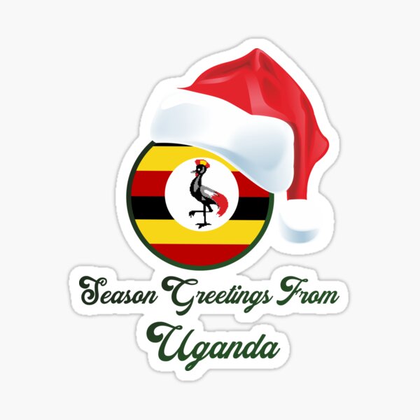 " Season Greetings from Uganda" Sticker for Sale by frexxx | Redbubble